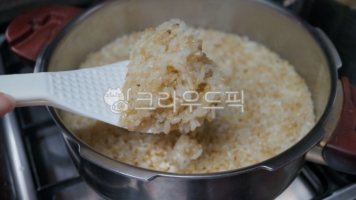 현미밥, 잡곡밥, 라이스, 압력밥솥, 압력밥, 사진,이미지,일러스트,캘리그라피 - 대장양작가