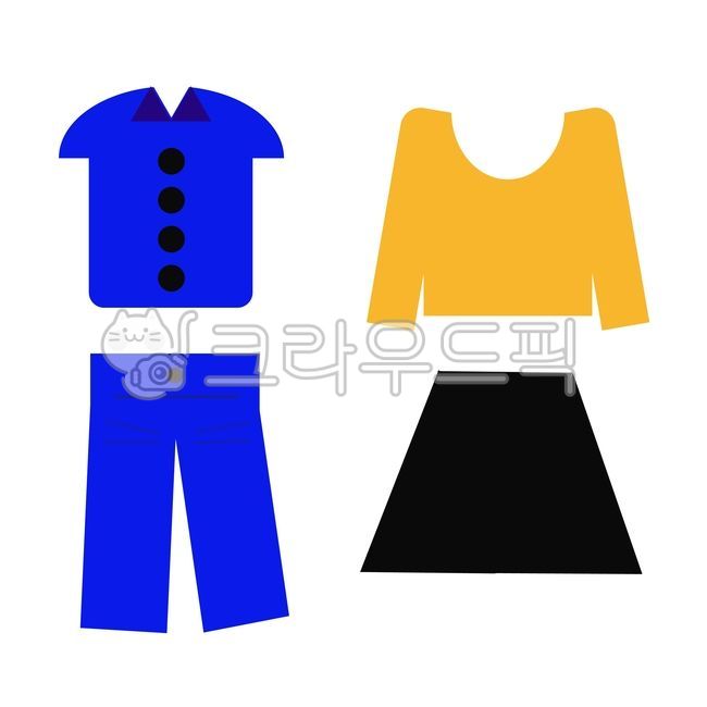 옷, 의류, 상의, 하의, 치마, 사진,이미지,일러스트,캘리그라피 - 너뭐여작가