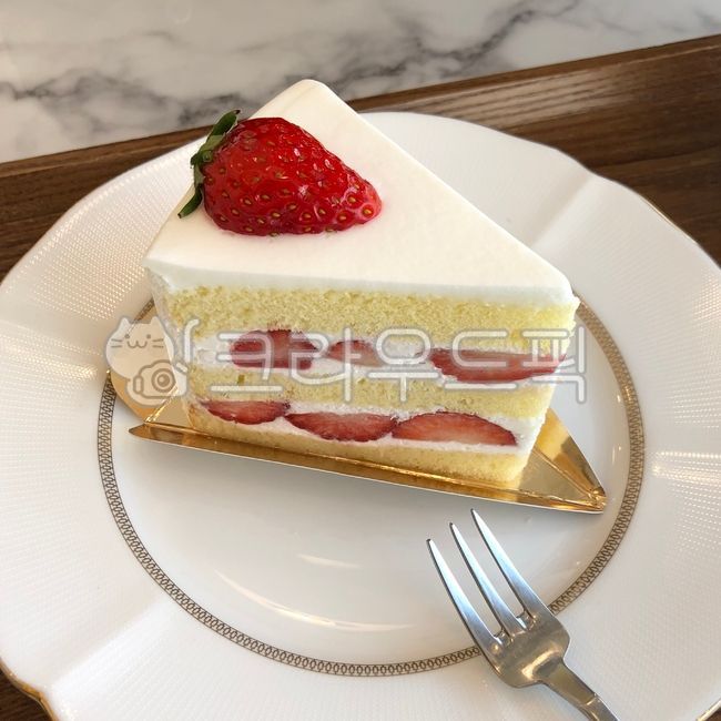 케익, 조각케익, 딸기케익, 딸기생크림케익, 케이크, 사진,이미지,일러스트,캘리그라피 - N0617o0o작가