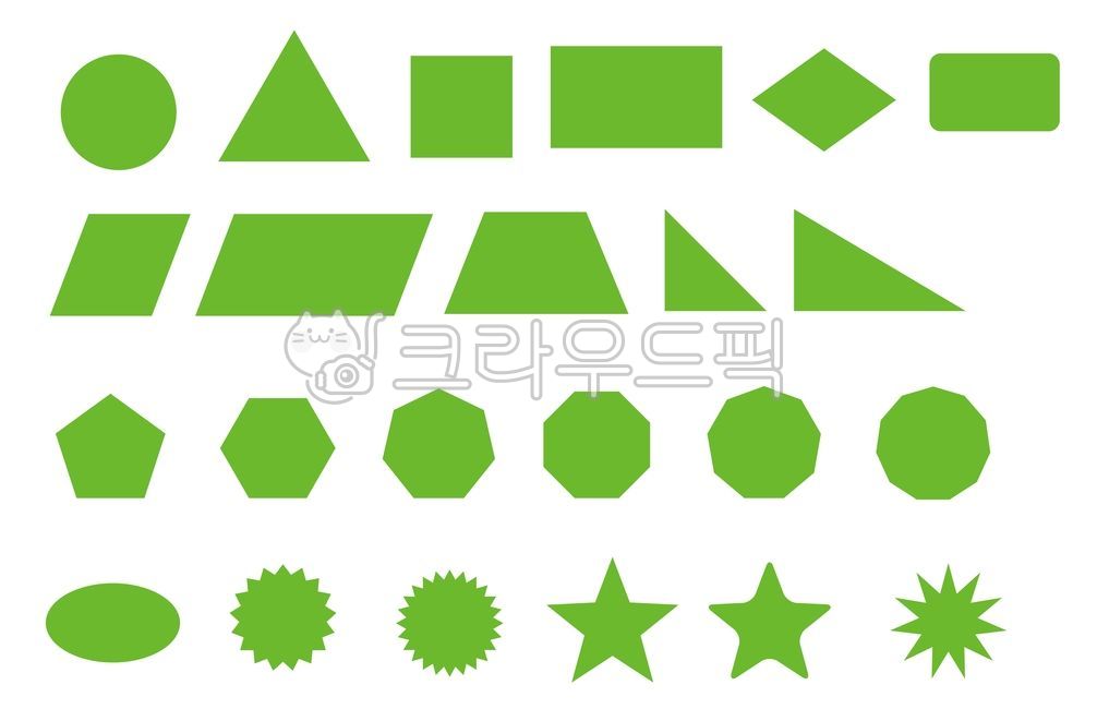 도형, 수학, 동그라미, 네모, 세모, 사진,이미지,일러스트,캘리그라피 - 파피레드작가