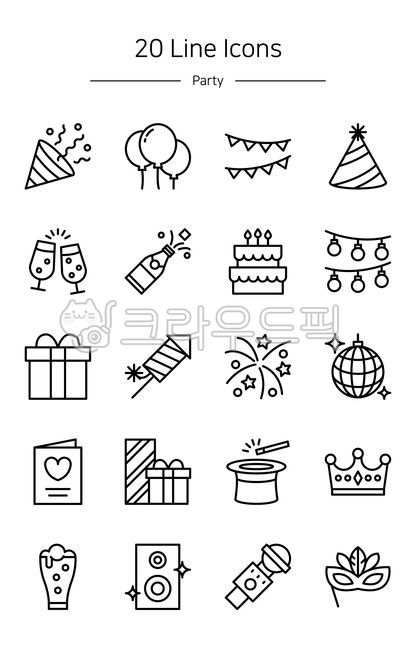 라인아이콘, 벡터, 라인, 아이콘, 심플, 사진,이미지,일러스트,캘리그라피 - 유자디자인작가