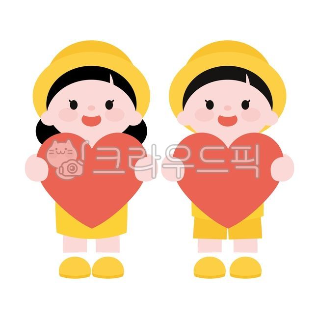 어린이 어린이얼굴 어린이캐릭터 어린이일러스트 어린이하트 사진이미지일러스트캘리그라피 서로스튜디오작가