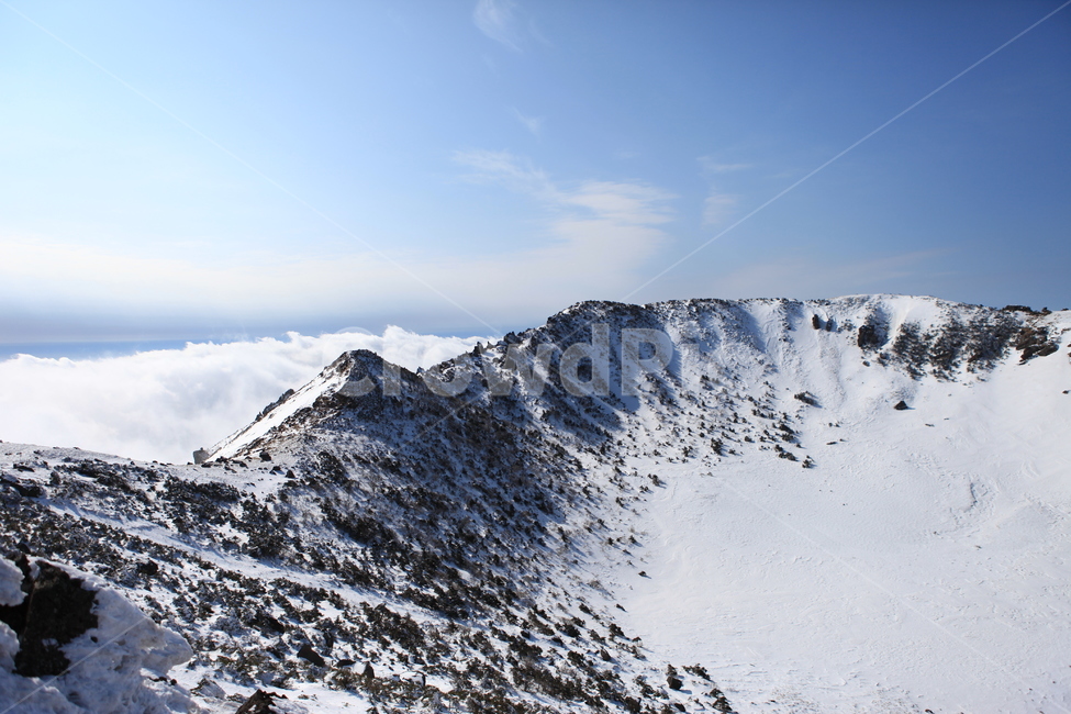 한라산, 백록담, 겨울, 자연, 풍경, 사진,이미지,일러스트,캘리그라피 - James작가