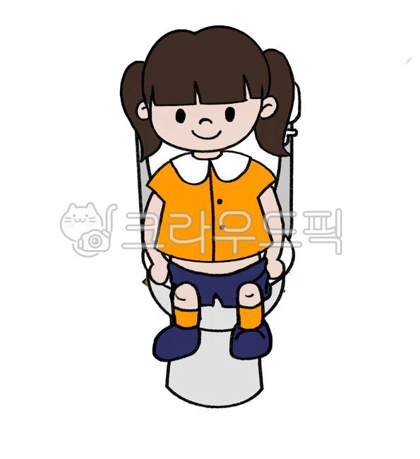 화장실, 변기, 양변기, 어린이, 유아, 사진,이미지,일러스트,캘리그라피 - dallang작가