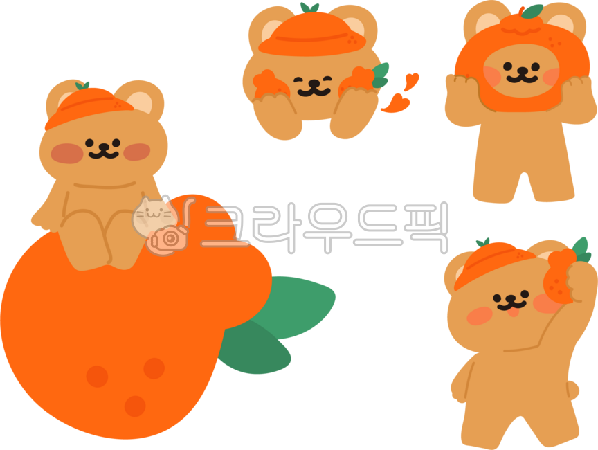 곰, 곰돌이, 귀여운, 캐릭터, 제주도, 사진,이미지,일러스트,캘리그라피 - 스튜됴됴작가