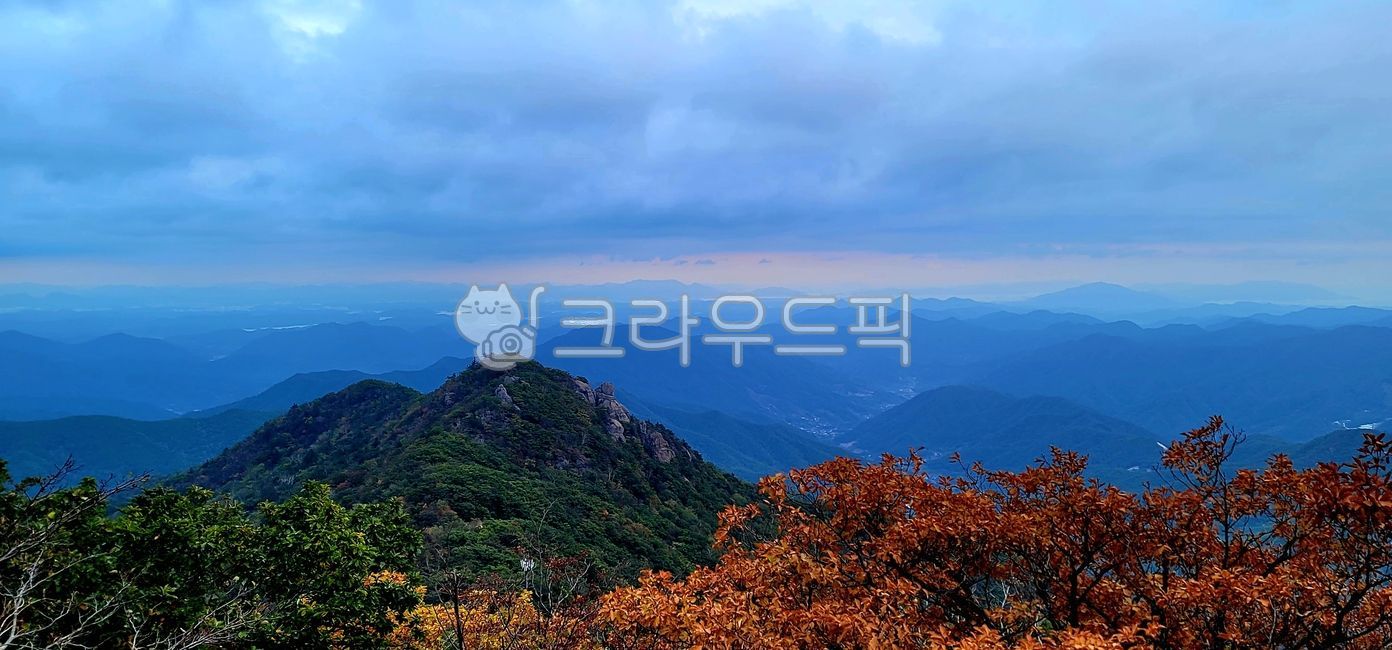 지리산, 산, 가을, 단풍, mountainrange, 사진,이미지,일러스트,캘리그라피 - BL작가