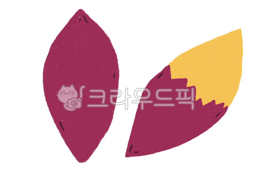 고구마 군고구마 찐고구마 일러스트그림 채소 사진이미지일러스트캘리그라피 굼마미유튜버작가