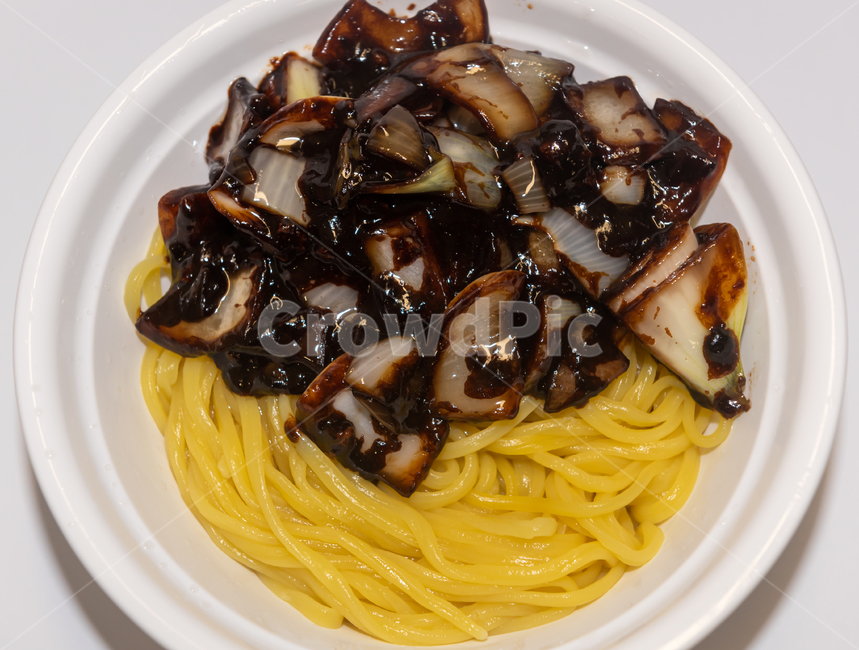 짜장, 자장, 소스, 짜장면, 자장면, 사진,이미지,일러스트,캘리그라피 - 여여니스톡작가