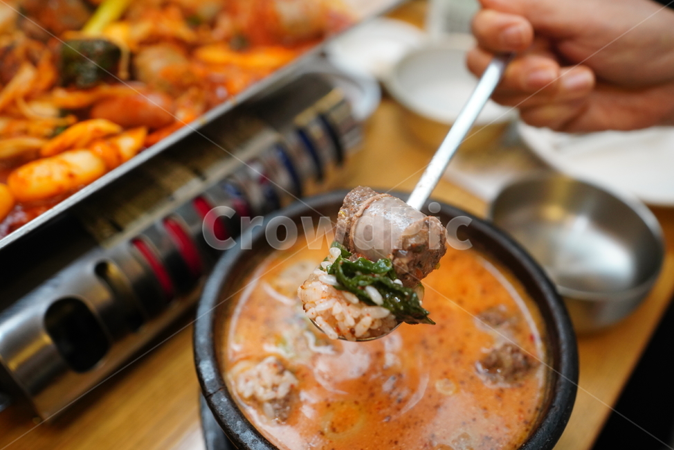 국물, 국물요리, 한식, 순대국, 순대, 사진,이미지,일러스트,캘리그라피 - pb이로작가
