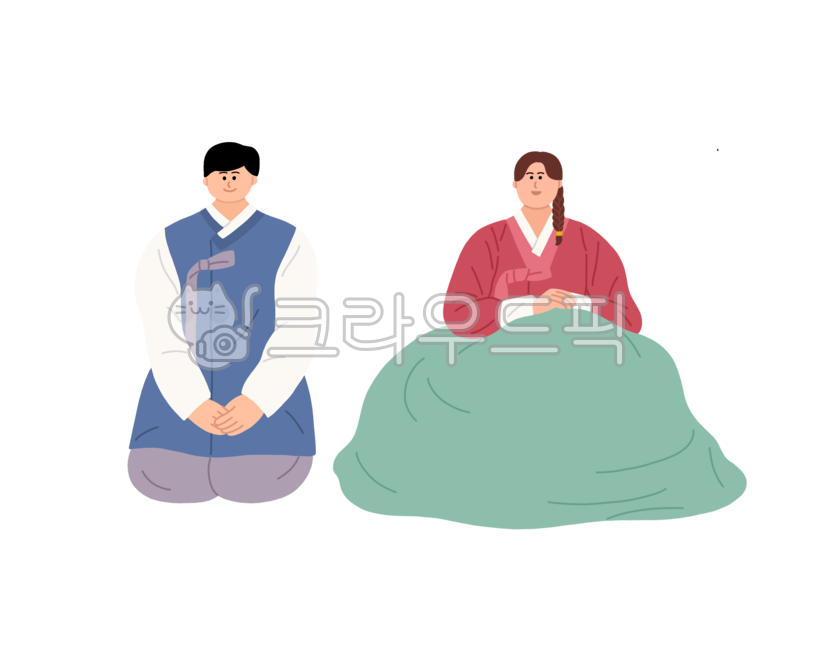 추석, 설날, 명절, 한복, 안부, 사진,이미지,일러스트,캘리그라피 - greenymm작가