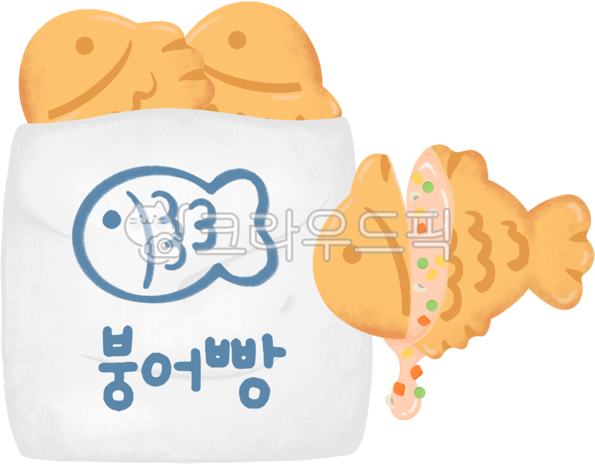 붕어빵, 피자붕어빵, 붕어빵모양, 붕어빵메뉴판, 붕어빵틀, 사진,이미지,일러스트,캘리그라피 - 띠네 디자인작가