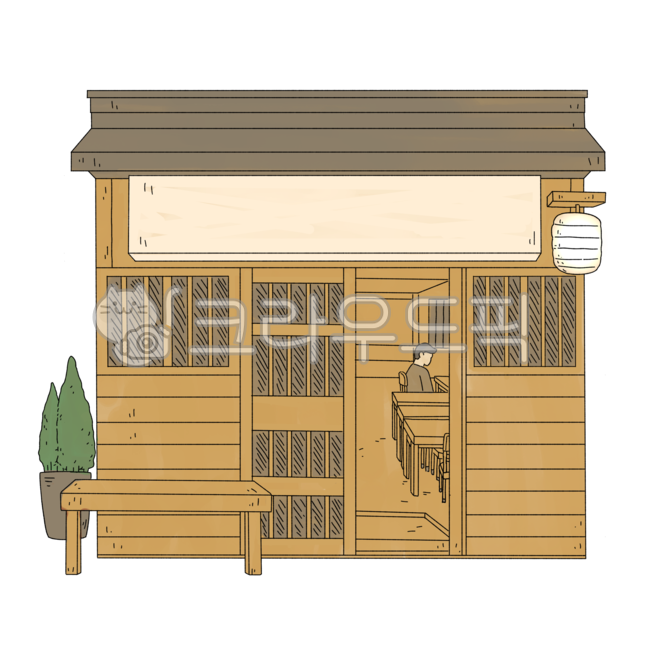 일본식당, 일식, 라멘집, 라멘, 가게, 사진,이미지,일러스트,캘리그라피 - 헐키아트작가