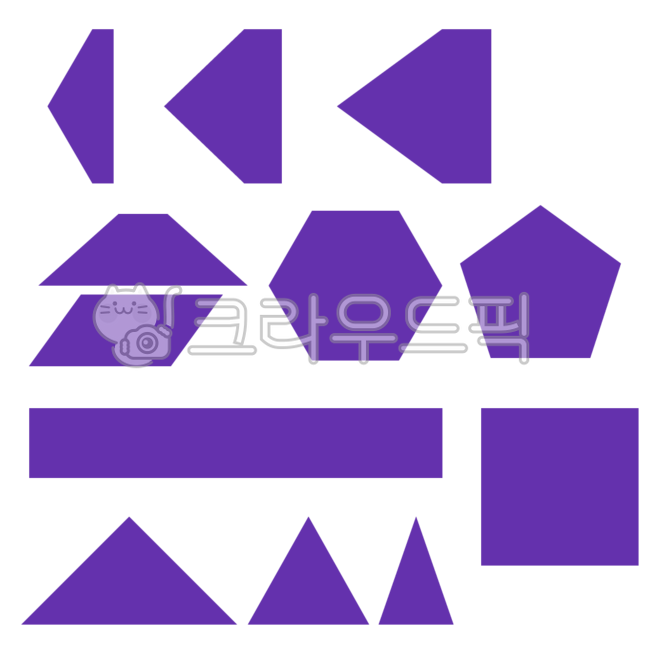 도형, 사다리꼴, 사각형, 삼각형, 오각형, 사진,이미지,일러스트,캘리그라피 - 요니요니y작가