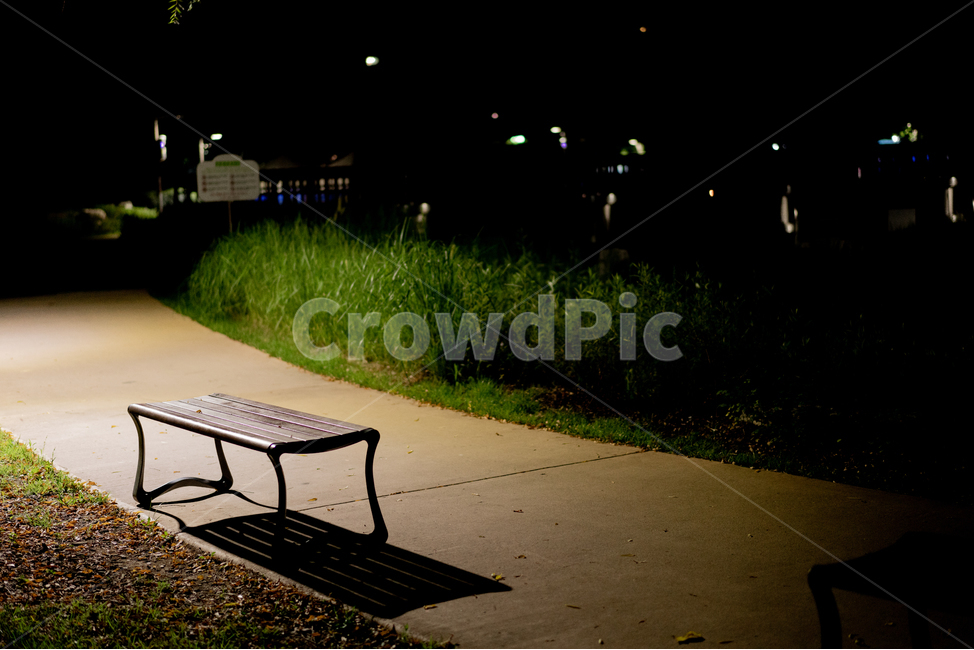 벤치, 공원, 야간, 감성, 감정, 사진,이미지,일러스트,캘리그라피 - dalgomssi작가