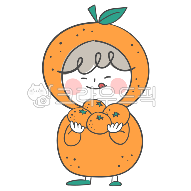 귤, 감귤, 겨울, 간식, 코스프레, 사진,이미지,일러스트,캘리그라피 - murmur작가