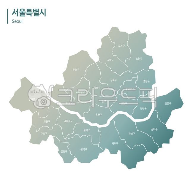 seoul, 서울지도, 지도, 도표, 맵, 사진,이미지,일러스트,캘리그라피 - minnnnn작가