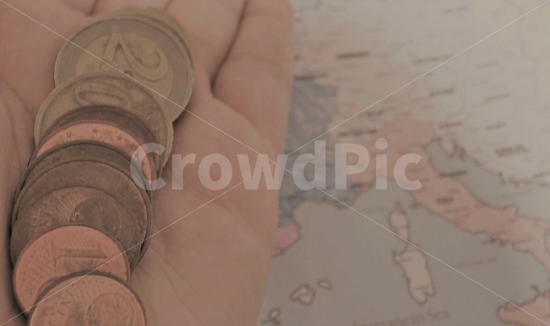 coin, map, 지도, 여행, 동전, 사진,이미지,일러스트,캘리그라피 - 수해작가