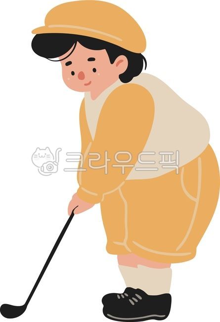 골프, 골프어린이, 골프치는아이, 골프선수, 골프포즈, 사진,이미지,일러스트,캘리그라피 - colorz작가