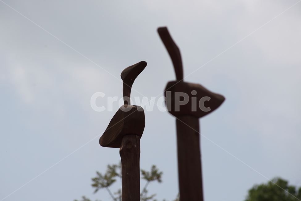 솟대, 민속신앙, 한국전통, 기원, sotdae, 사진,이미지,일러스트,캘리그라피 - 산사람작가