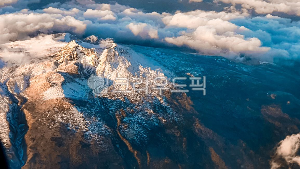 제주도, 한라산, 항공촬영, 설산, 설경, 사진,이미지,일러스트,캘리그라피 - geomj작가