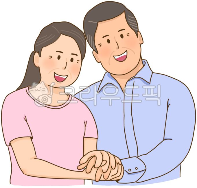 부부, 중년부부, 가정, 중년여성, 중년남성, 사진,이미지,일러스트,캘리그라피 - 52saseyou작가