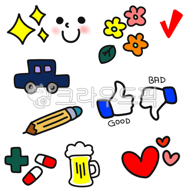 스티커, 다이어리, 다이어리스티커, 다꾸, 다꾸스티커, 사진,이미지,일러스트,캘리그라피 - 킴치작가