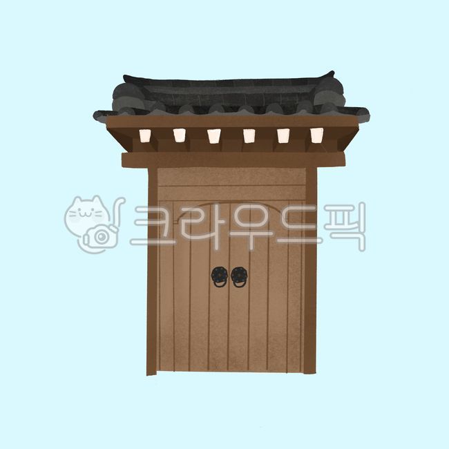 대문, 한옥대문, 한옥, 문, 전통일러스트, 사진,이미지,일러스트,캘리그라피 - dallang작가