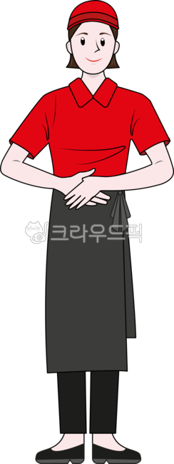 아르바이트생, 알바, 서비스직, 음식점, 서빙, 사진,이미지,일러스트,캘리그라피 - 체리맛딸기작가