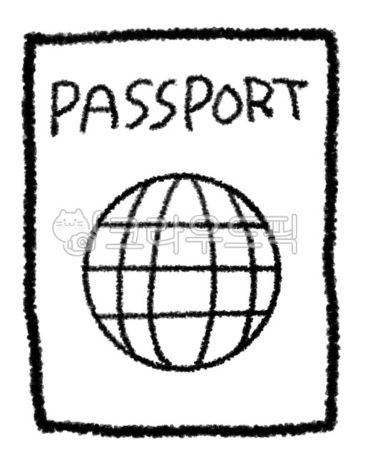 여권, 여권그림, 여권일러스트, 여권손그림, 여권데코, 사진,이미지,일러스트,캘리그라피 - 로로앙작가