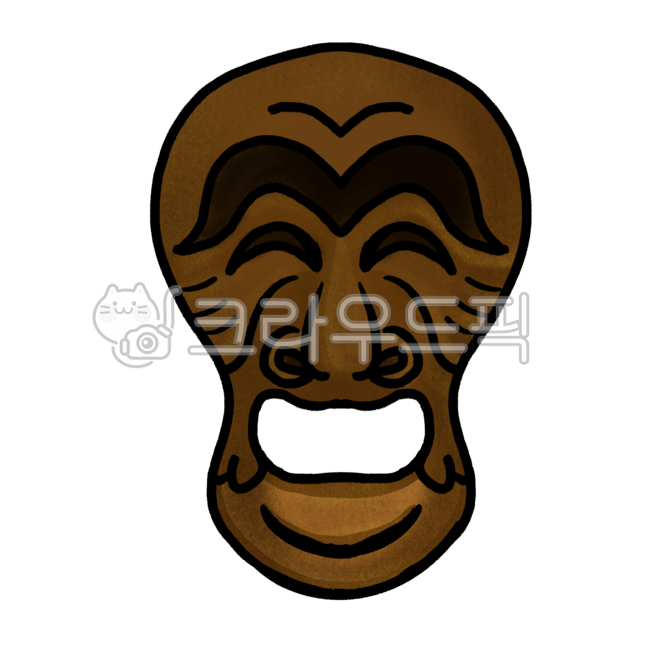 탈, 전통탈, 양반탈, 드로잉, 한국, 사진,이미지,일러스트,캘리그라피 - dallang작가