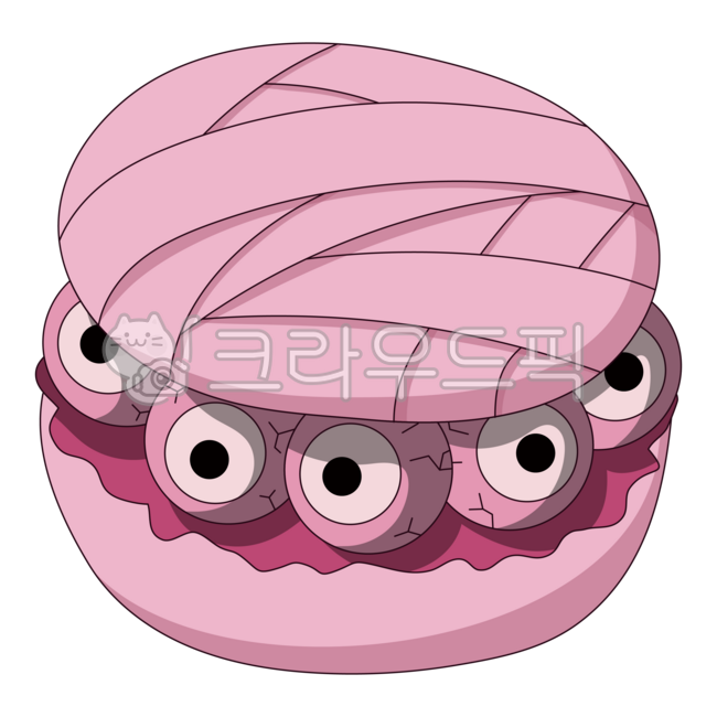 할로윈 눈알 안구 마카롱 디저트 사진이미지일러스트캘리그라피 Ya9390작가