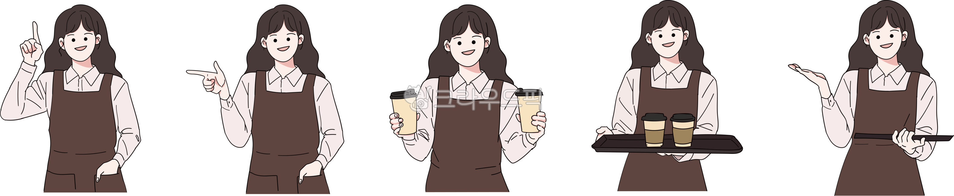 종업원, 학생, 청년, 대학생, 알바생, 사진,이미지,일러스트,캘리그라피 - 이미슈작가