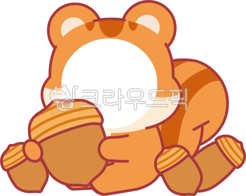 가을, 캐릭터, 다람쥐, 동물, 도토리, 사진,이미지,일러스트,캘리그라피 - jinseo작가