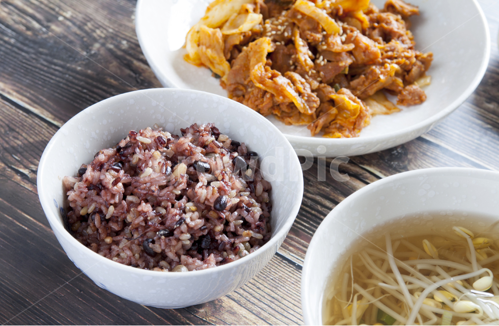 공기밥, 잡곡밥, 현미밥, 밥, 식사, 사진,이미지,일러스트,캘리그라피 - coool885작가