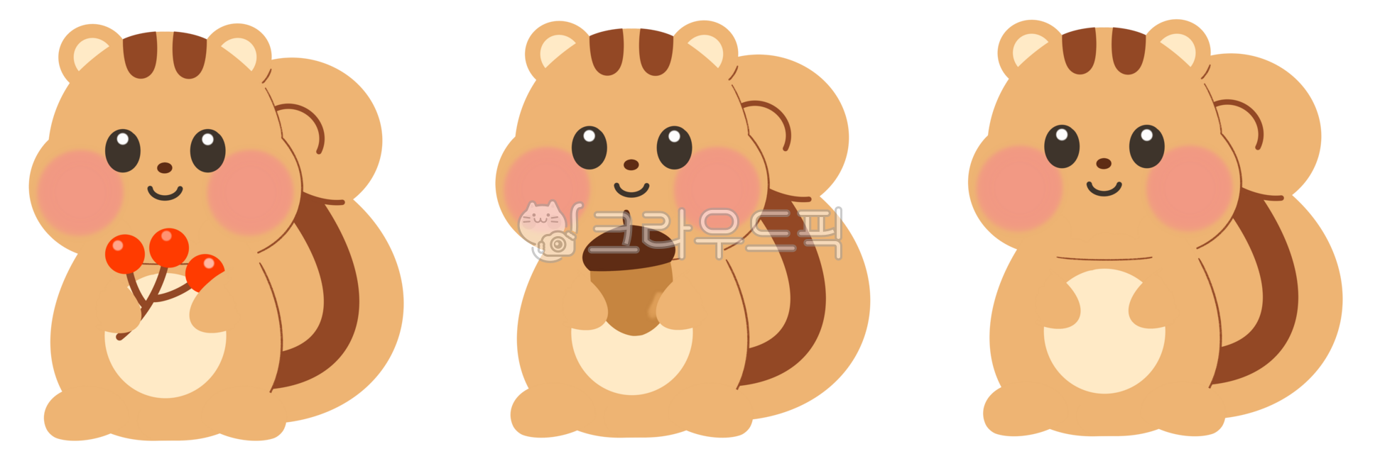 다람쥐, 다람쥐캐릭터, 동물, 동물캐릭터, 도토리, 사진,이미지,일러스트,캘리그라피 - 미니s작가