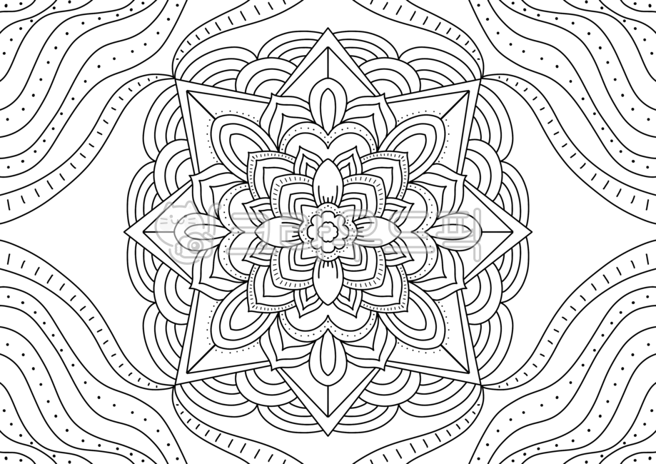 그래픽, 일러스트, 연꽃, 파도, 잎, 사진,이미지,일러스트,캘리그라피 - navisky작가