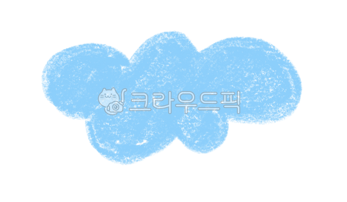 색연필그림 구름 구름색칠 하늘색구름 구름일러스트 사진이미지일러스트캘리그라피 Unscripted작가