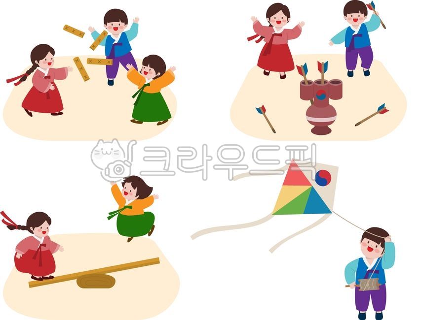 전통놀이, 명절, 설, 신정, 구정, 사진,이미지,일러스트,캘리그라피 - 스윗모아작가