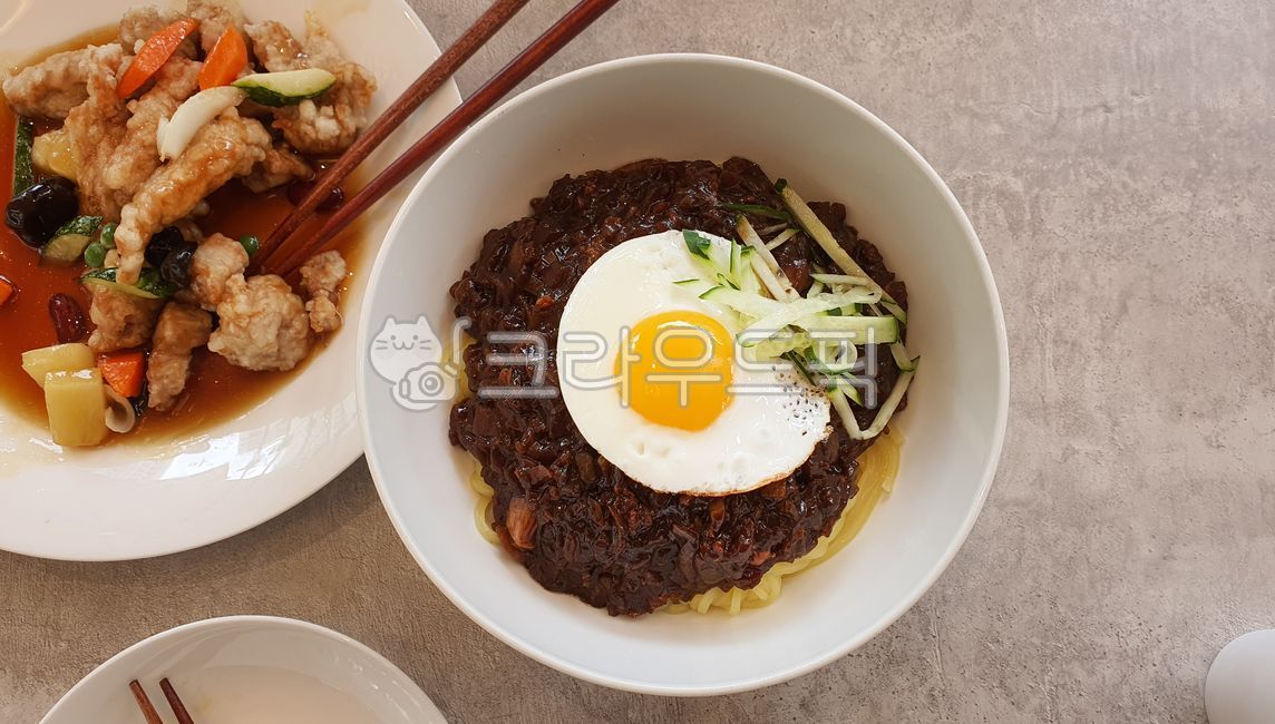 중국음식, 자장면, 탕수육, 중국요리, 면요리, 사진,이미지,일러스트,캘리그라피 - 퀸비작가