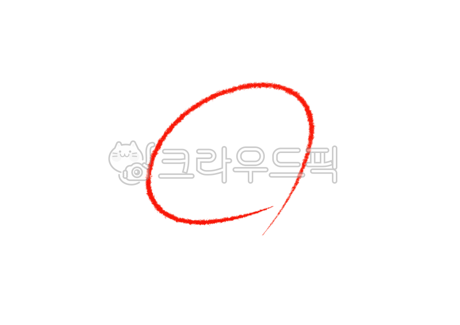 빨간펜, 동그라미, 색연필, 빨간색연필, 마킹, 사진,이미지,일러스트,캘리그라피 - tunasalmon작가