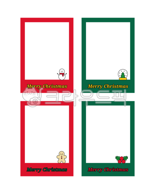 아이콘, 크리스마스, 성탄절, 프레임, 백그라운드, 사진,이미지,일러스트,캘리그라피 - HwaYo작가