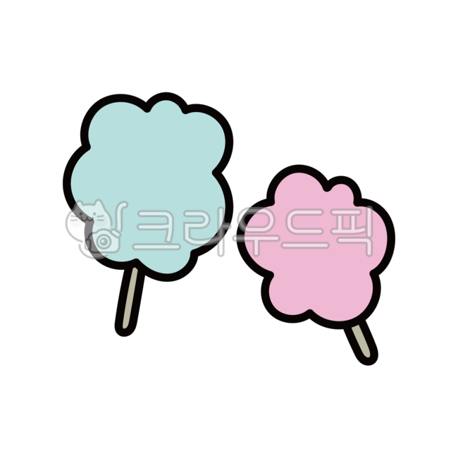 솜사탕, 솜사탕일러스트, 추억, 간식, 솜사탕png, 사진,이미지,일러스트,캘리그라피 - 심실장작가