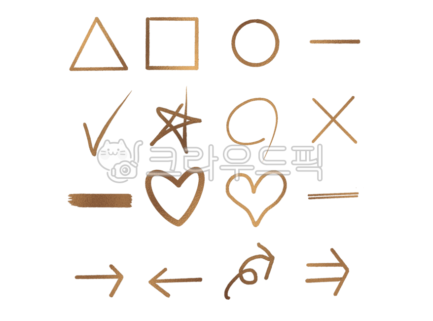 채점, 도형, 삼각형, 네모, 동그라미, 사진,이미지,일러스트,캘리그라피 - Juicy Life작가