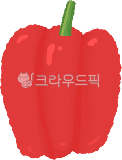 파프리카 파프리카일러스트 파프리카그림 파브리카모양 채소 사진이미지일러스트캘리그라피 효푸작가