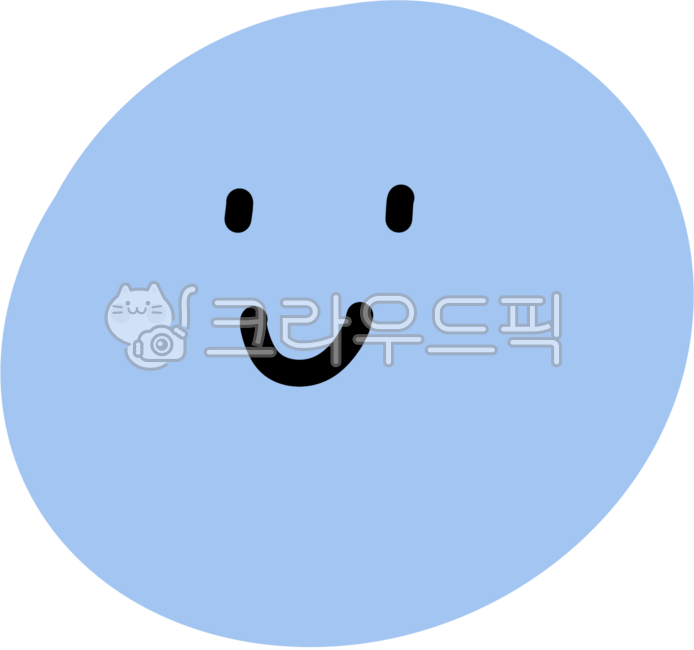 도형, 귀여운캐릭터, 동그라미, 스마일, 스마일스티커, 사진,이미지,일러스트,캘리그라피 - kkamdol작가