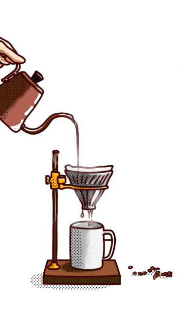 커피, 핸드드립, 머그컵, 드립커피, 주전자, 사진,이미지,일러스트,캘리그라피 - StudioGlim작가