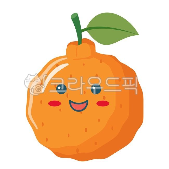 과일, 과일캐릭터, 제주과일, 한라봉, 귤, 사진,이미지,일러스트,캘리그라피 - 지원누림작가
